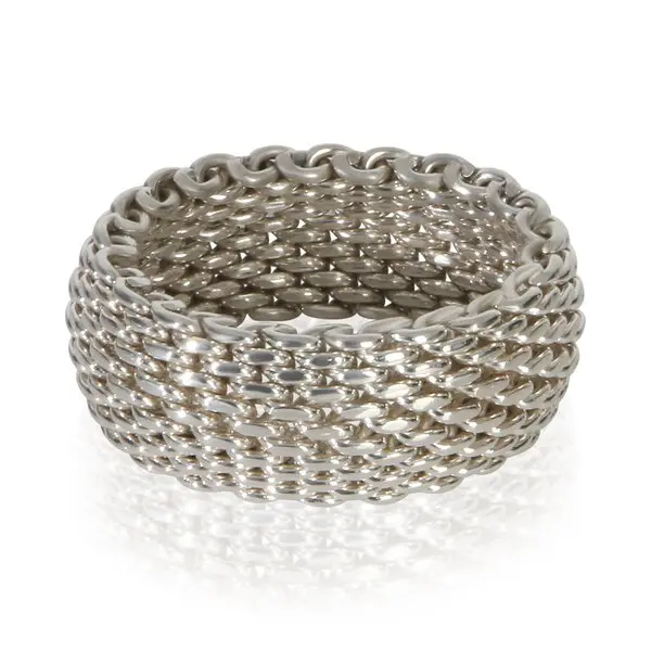 Tiffany & Co. Sterling Silver Somerset Mesh Ring