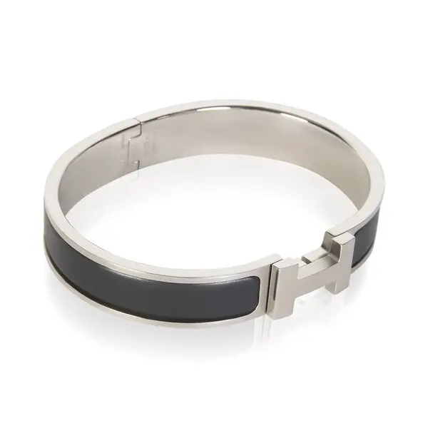Hermès Clic Hh In Noir Mat Bracelet