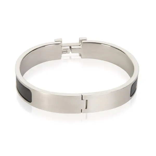 Hermès Clic Hh In Noir Mat Bracelet