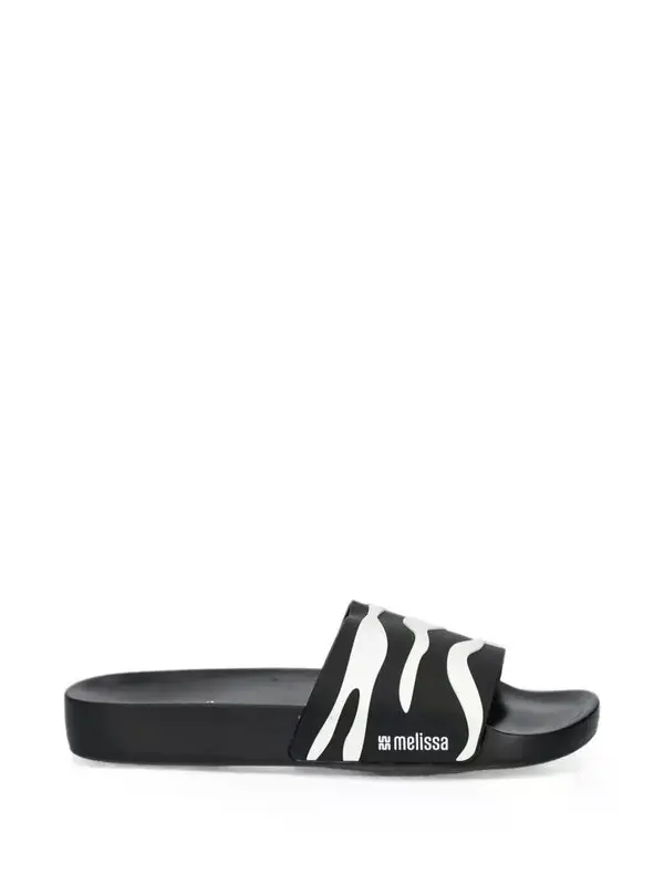 Melissa Zebra-print Slides