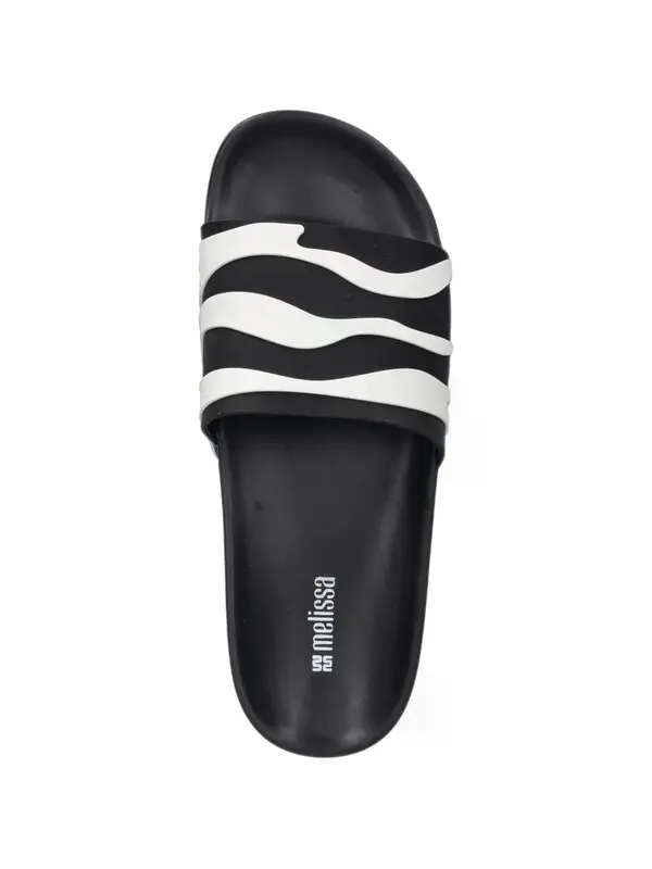 Melissa Zebra-print Slides