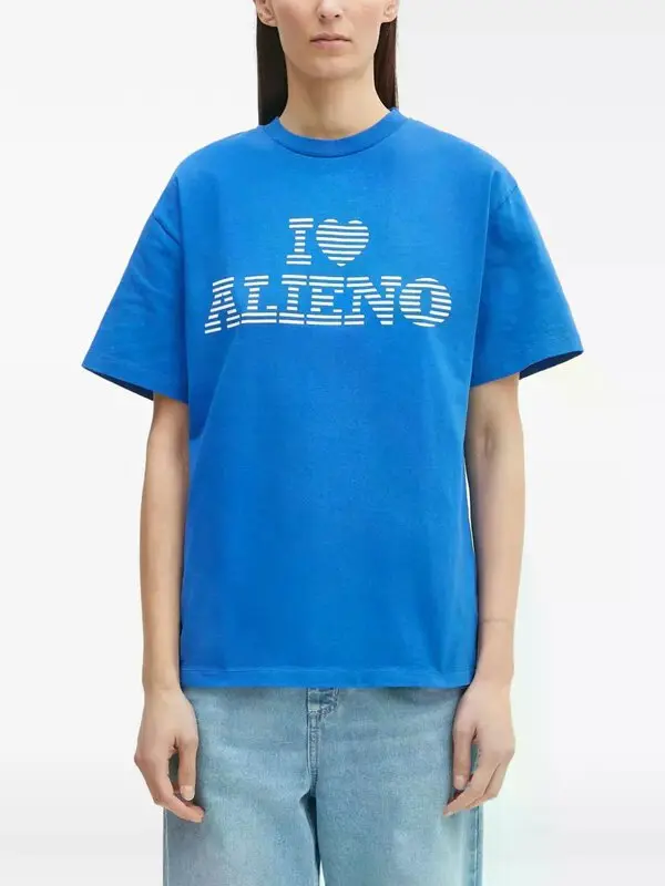 NO PROBLEMO I Heart Printed T-shirt - Blue