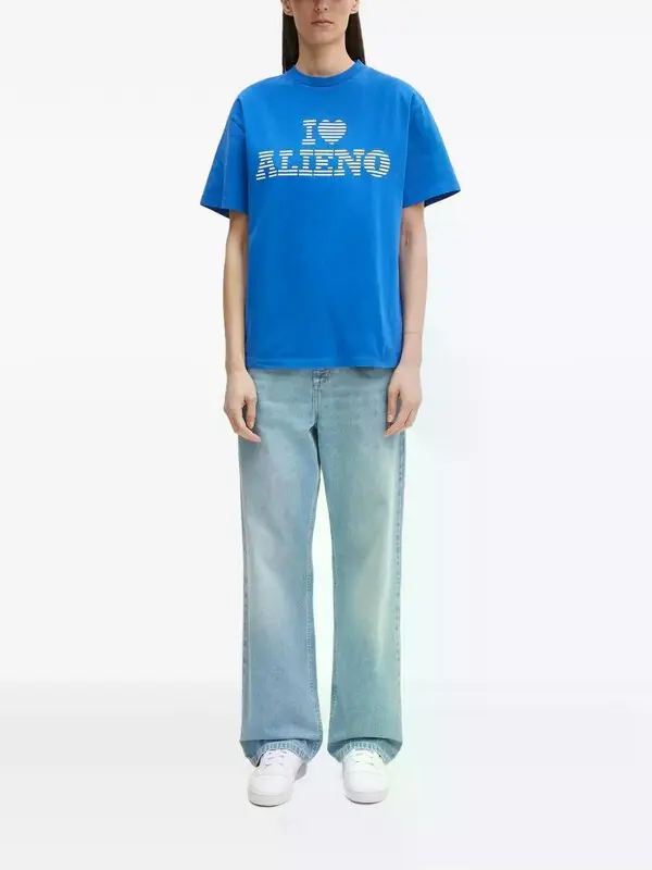 NO PROBLEMO I Heart Printed T-shirt - Blue