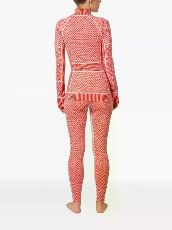 Kari Traa Smekker Rose Geometric-patterned Base Layer