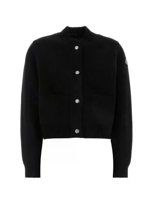 Moncler Padded-panel Logo-patch Cardigan