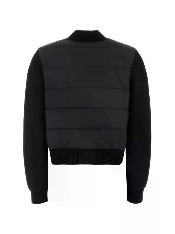 Moncler Padded-panel Logo-patch Cardigan
