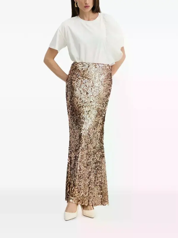 HAVEONE Sequin-embellished Maxi Skirt
