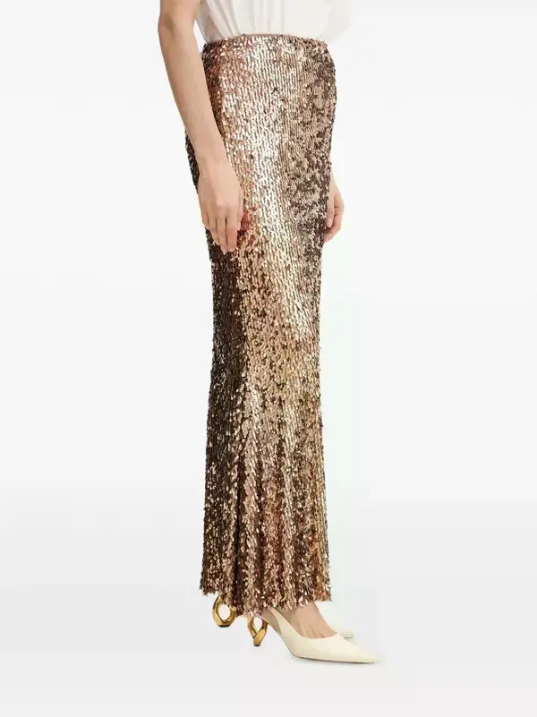 HAVEONE Sequin-embellished Maxi Skirt