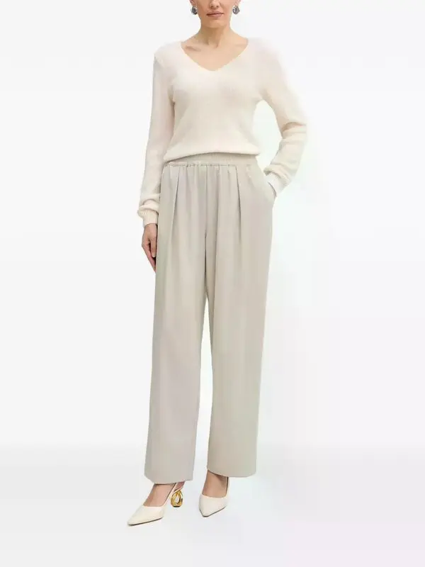 MORGAN Openwork V-neck Sweater