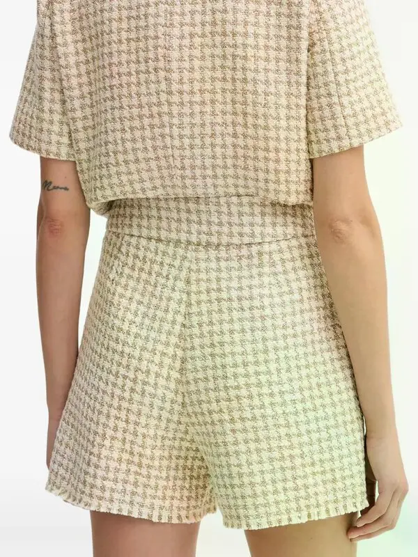 MORGAN Buttoned Tweed Shorts