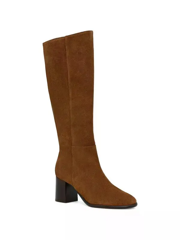 JONAK PARIS Dilia Croute Suede Block-heel Knee-high Boots