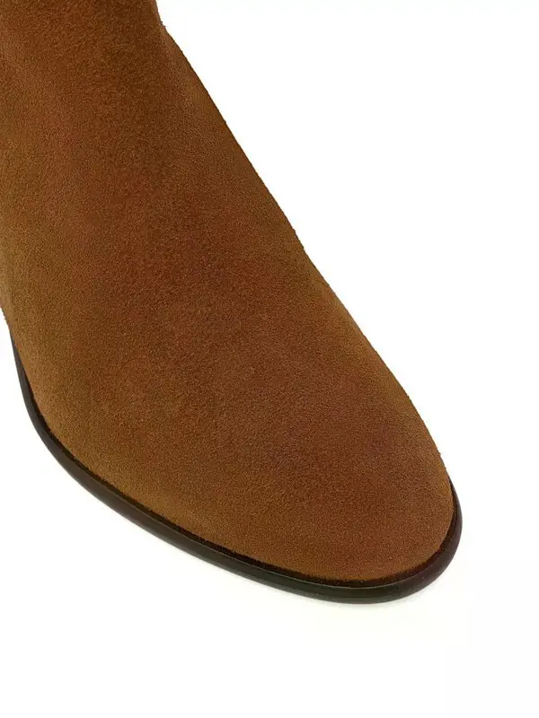 JONAK PARIS Dilia Croute Suede Block-heel Knee-high Boots