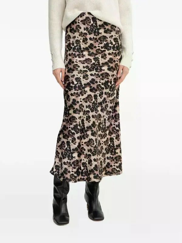 MORGAN Leopard-print Maxi Skirt