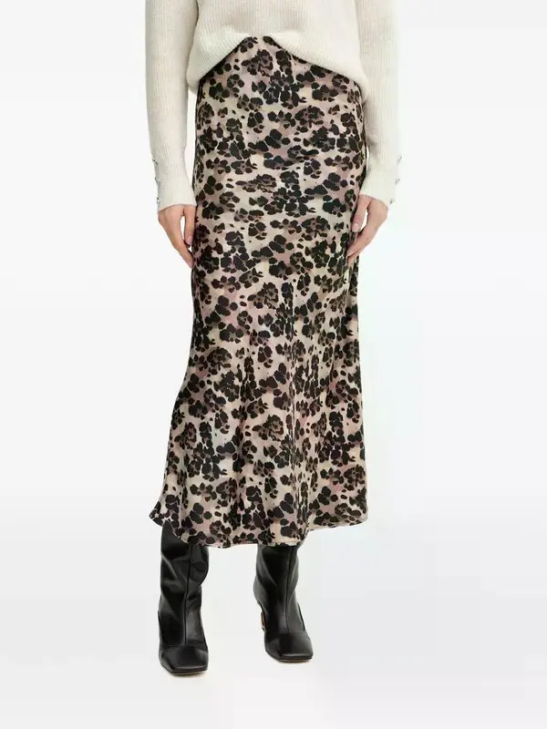 MORGAN Leopard-print Maxi Skirt