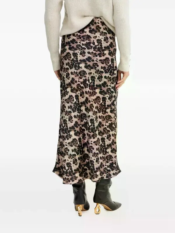 MORGAN Leopard-print Maxi Skirt