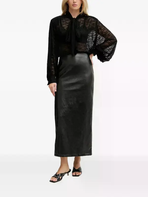 HAVEONE Lace Pussy-bow Blouse