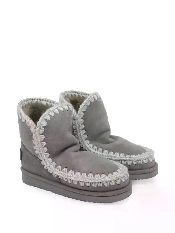 Mou Eskimo Crochet-trim Glitter-logo Boots