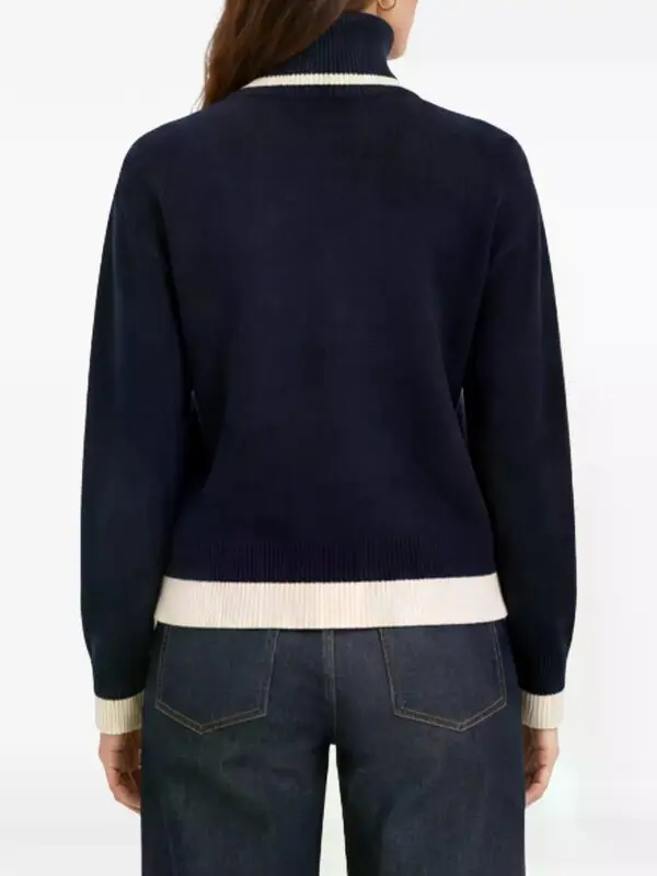 Seventy 19 70 Roll-neck Contrast-trim Sweater