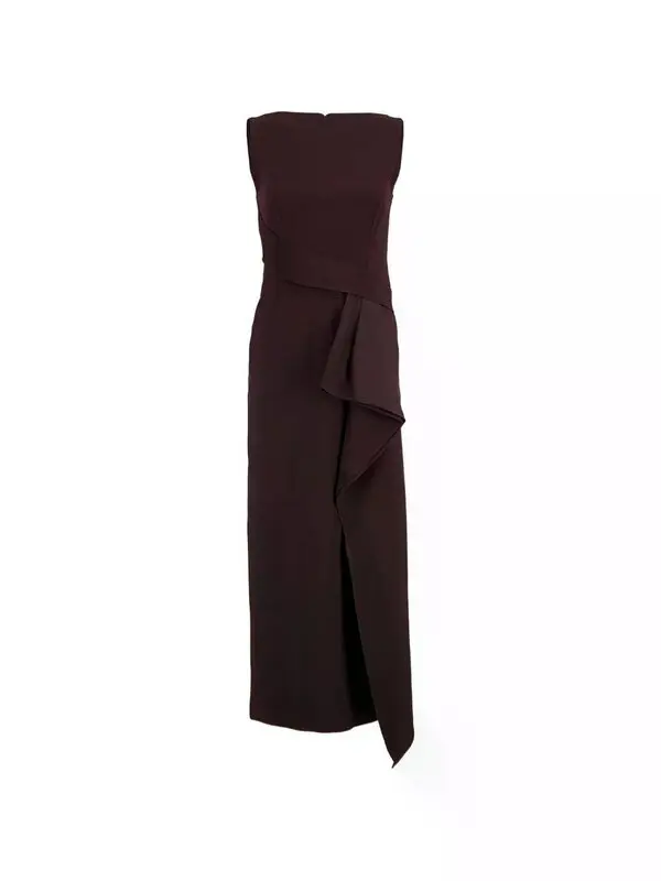 Roland Mouret Draped Sleeveless Midi Dress