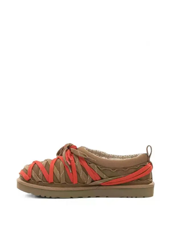 UGG Lace-up Suede Slippers