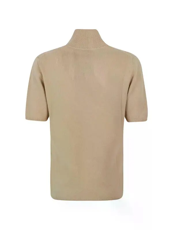 ALLUDE Short-sleeve High-neck T-shirt