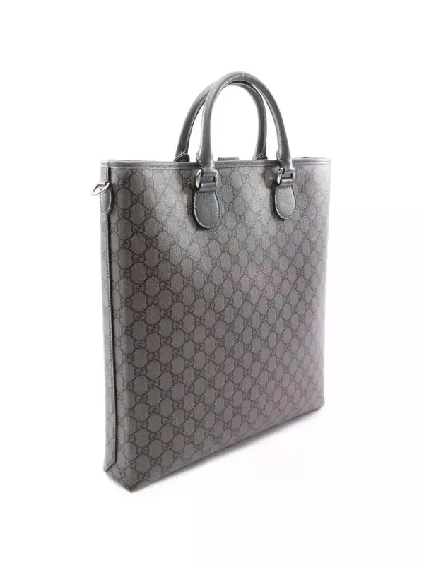 Gucci 2010s Gg Supreme Two-way Tote Bag - Grey