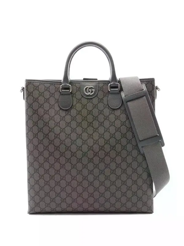 Gucci 2010s Gg Supreme Two-way Tote Bag - Grey