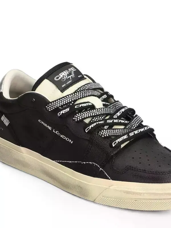 CRIME LONDON Playoff Rhinestone-embellished Sneakers