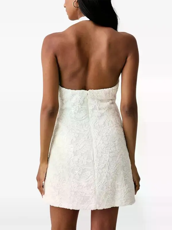 Bardot Guipure-lace Halterneck Dress