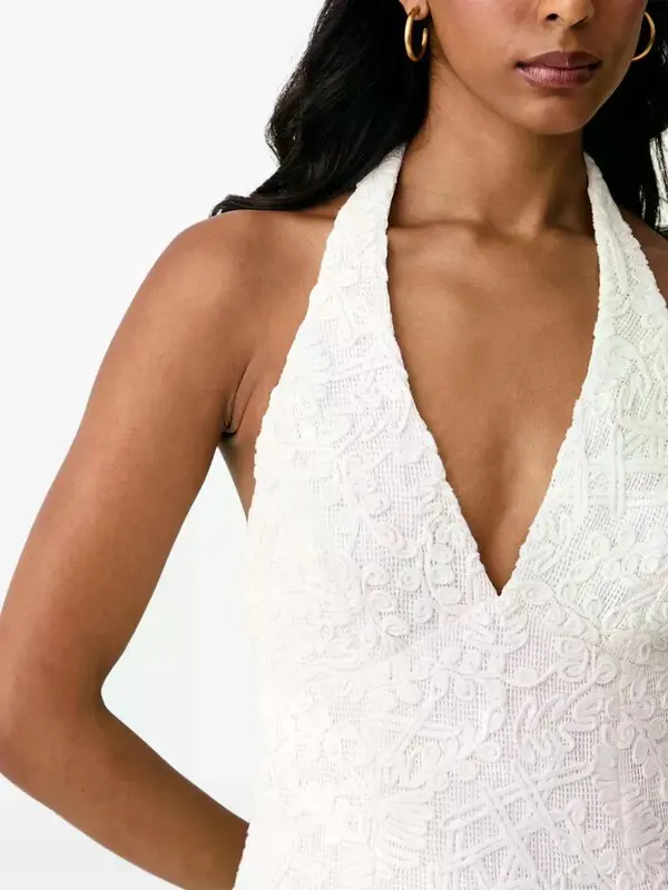 Bardot Guipure-lace Halterneck Dress