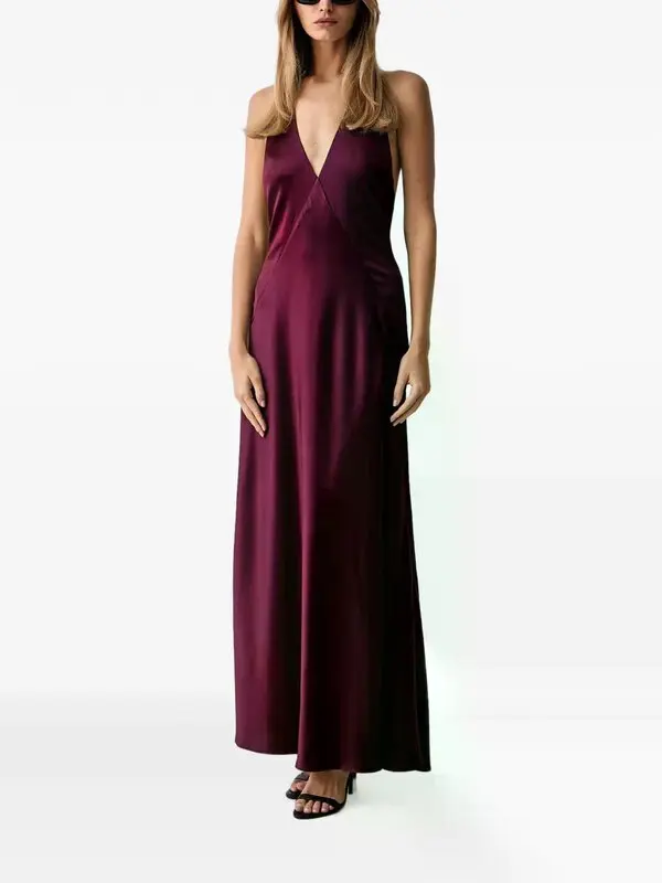 Bardot Halterneck Backless Dress
