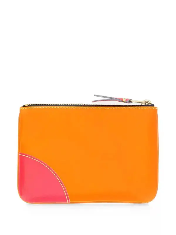 Play Comme Des Garcon Panelled Leather Zip Wallet