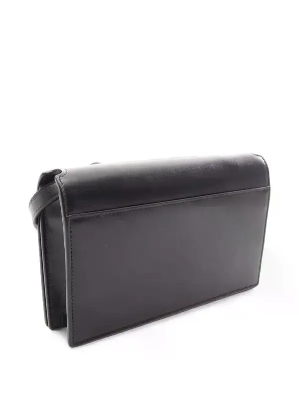 Saint Laurent 2010s Leather Shoulder Bag - Black