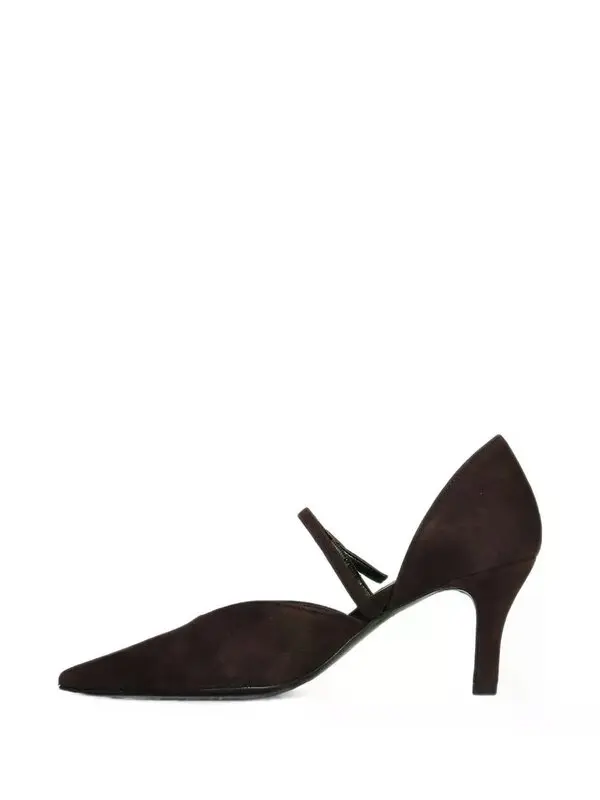 BIANCADI Suede Pointed-toe Pumps