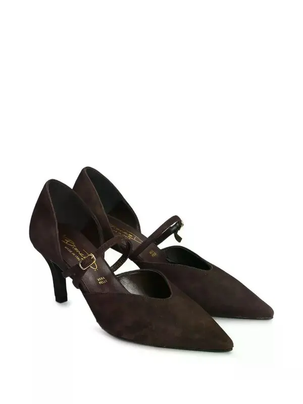 BIANCADI Suede Pointed-toe Pumps
