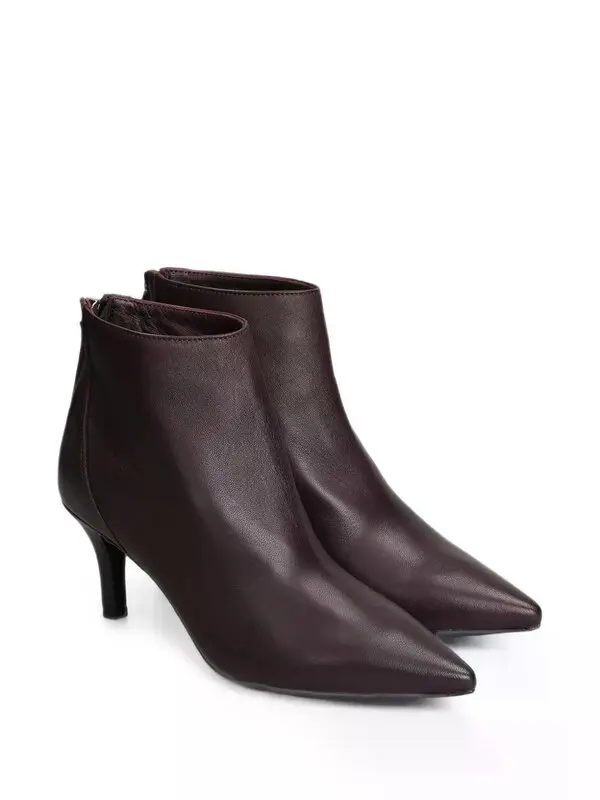 BIANCADI Pointed-toe Rear-zip Ankle Boots
