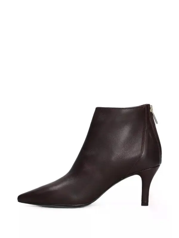 BIANCADI Pointed-toe Rear-zip Ankle Boots