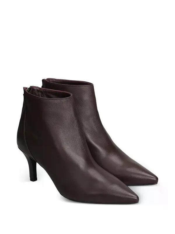 BIANCADI Pointed-toe Rear-zip Ankle Boots