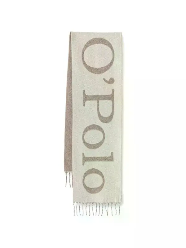 Marc O'polo Logo-intarsia Fringed Scarf
