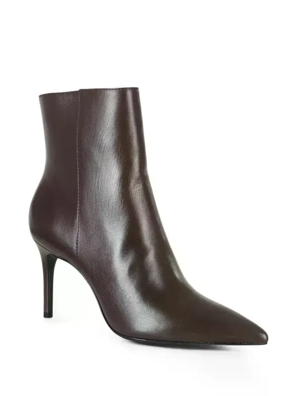 Schutz Mikki Pointed-toe Ankle Boots - Brown