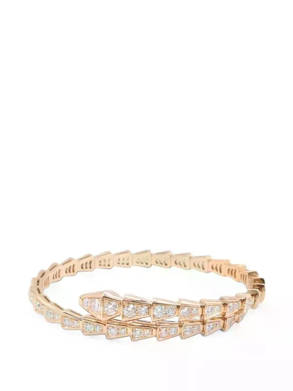 BVLGARI 2010s Serpenti Viper Diamond Bracelet - Gold