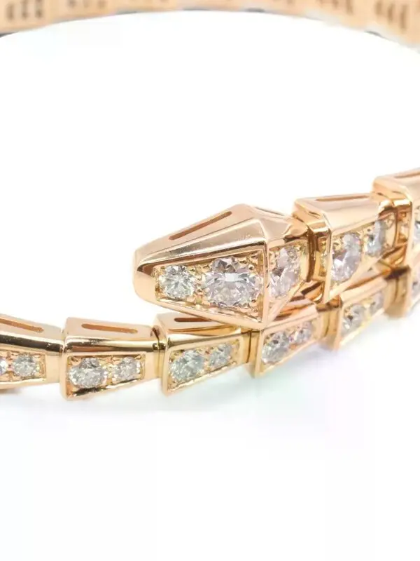 BVLGARI 2010s Serpenti Viper Diamond Bracelet