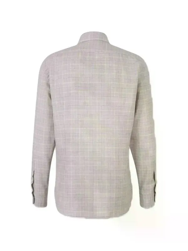 VINCENZO DI RUGGIERO Check-pattern Long-sleeve Shirt