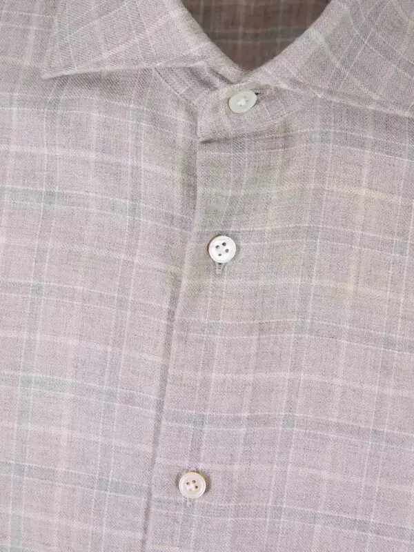 VINCENZO DI RUGGIERO Check-pattern Long-sleeve Shirt
