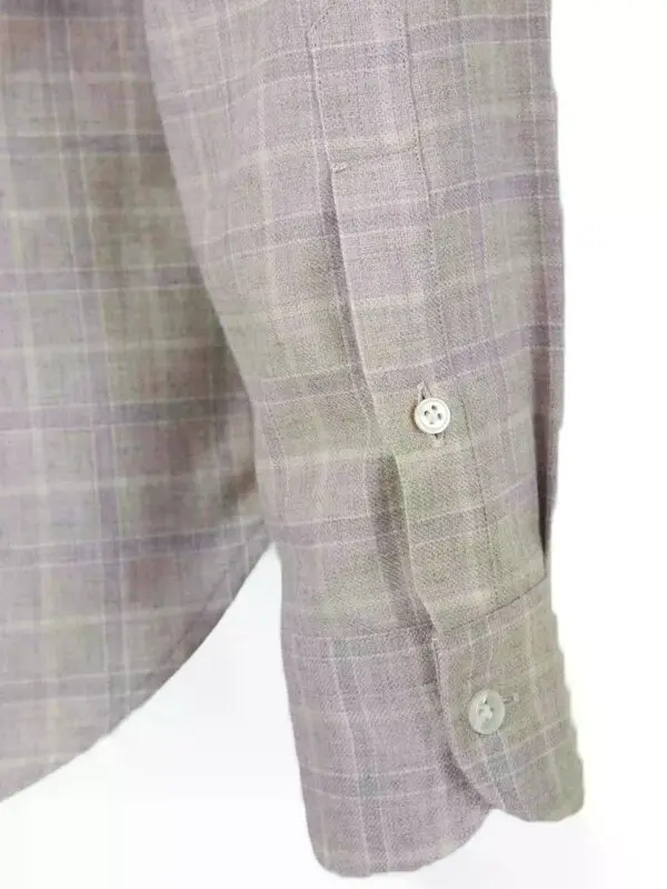 VINCENZO DI RUGGIERO Check-pattern Long-sleeve Shirt