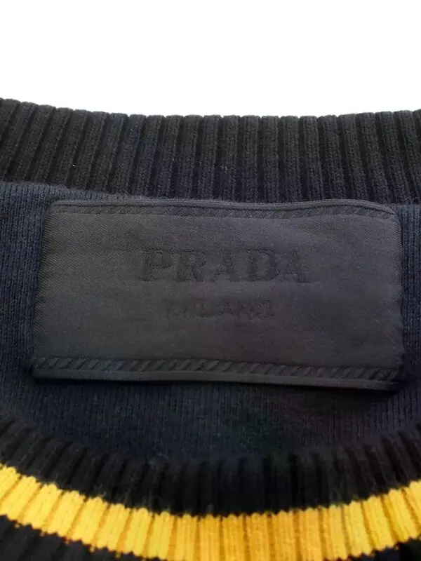 Prada 2010s College Logo-detail Sweatshirt