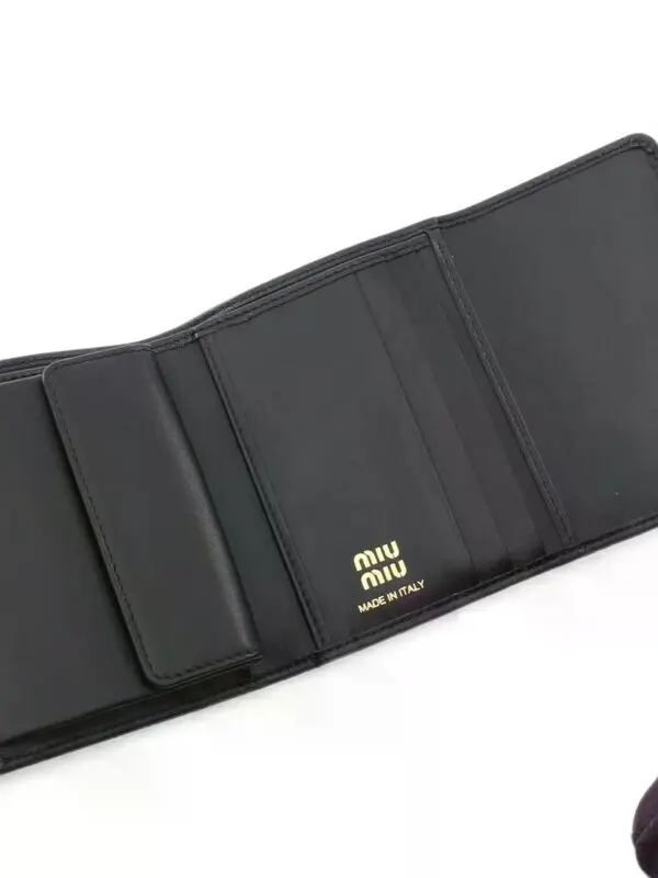 Miu Miu 2010 Softy Metal Trifold Wallet
