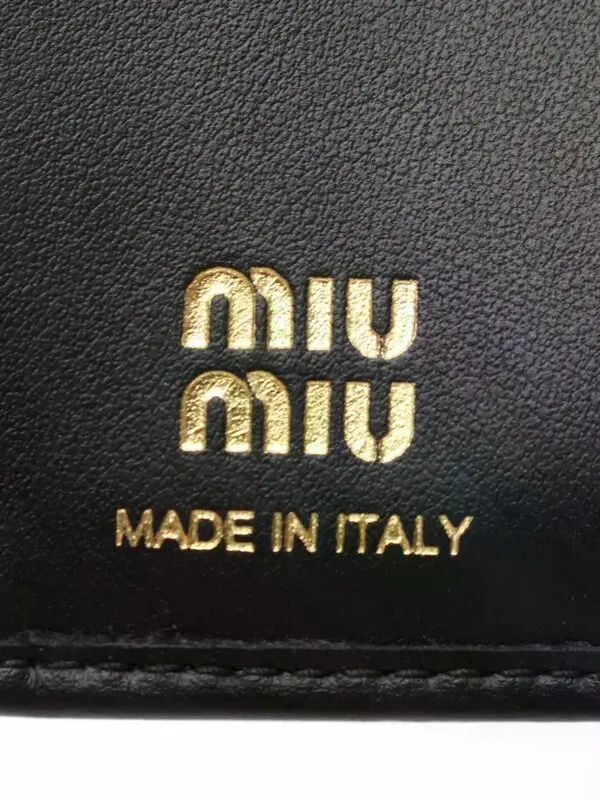 Miu Miu 2010 Softy Metal Trifold Wallet