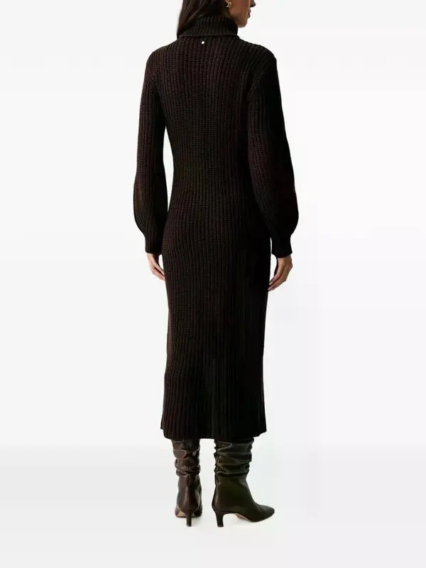 Armani Exchange Ribbed-knit Roll-neck Dress