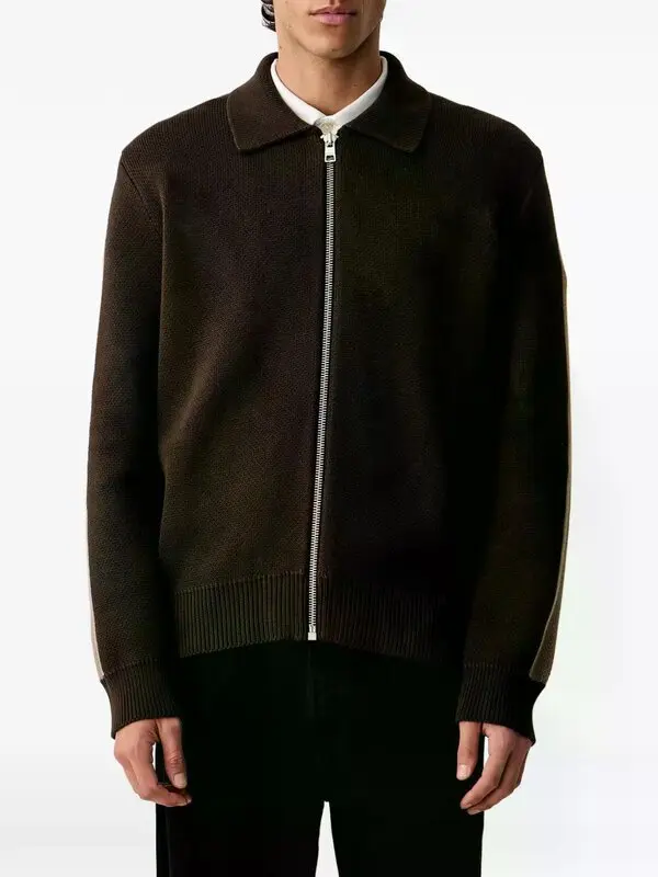 Marc O'polo Side-stripe Zip-up Sweater